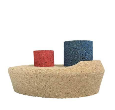 Building block out of cork